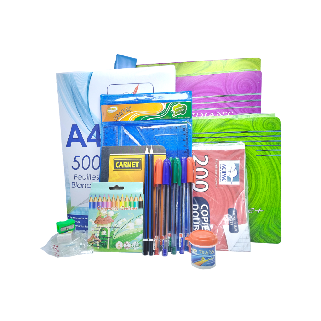 Kit scolaire 4ème et 3ème – Cahiers et accessoires – Benitech Côte d'Ivoire